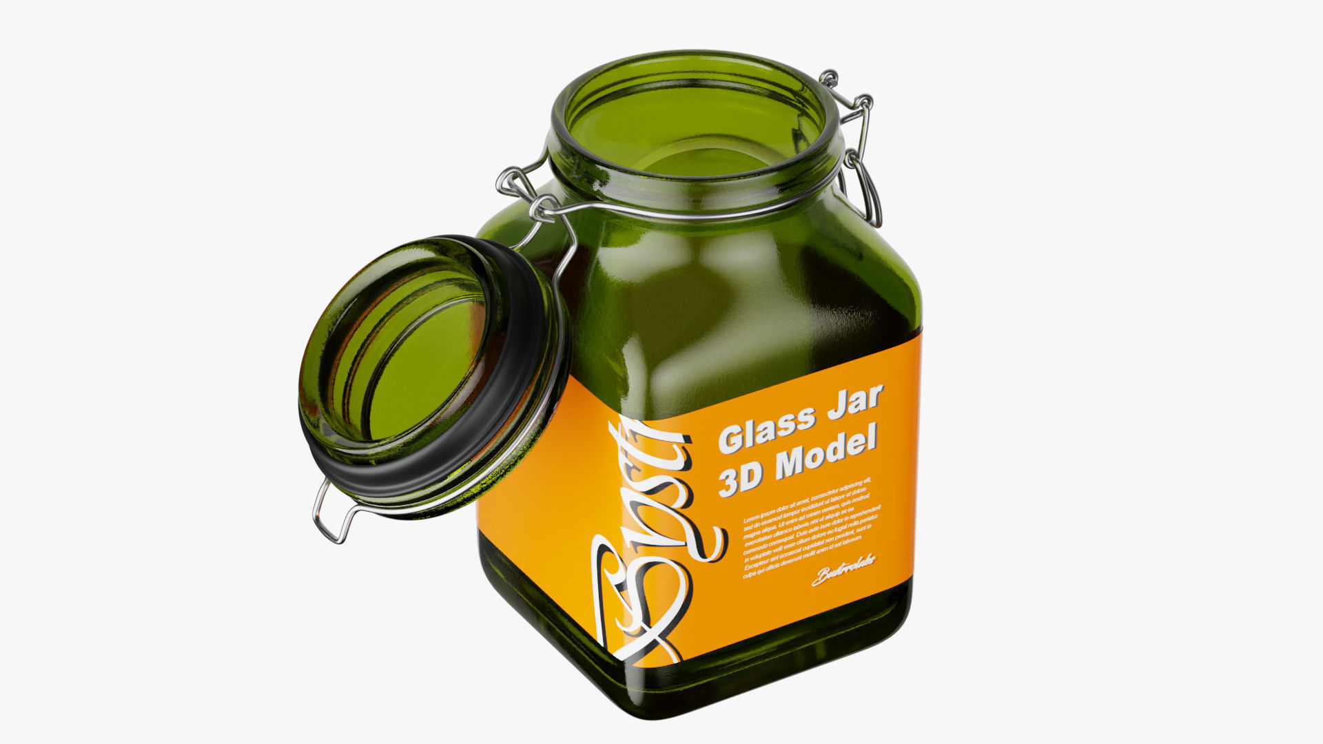 Glass Jar 3D model | CGTrader