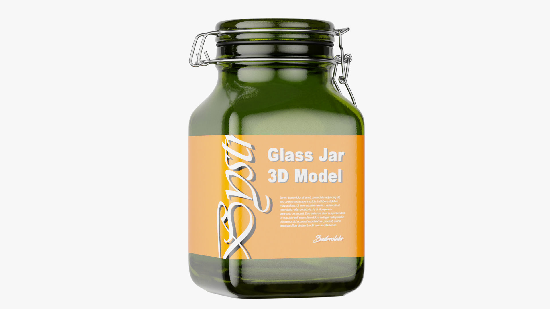 Glass Jar 3D model | CGTrader