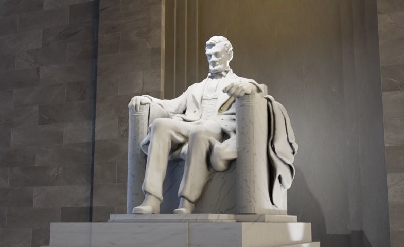 3D model Abraham Lincoln Low Poly VR / AR / low-poly | CGTrader