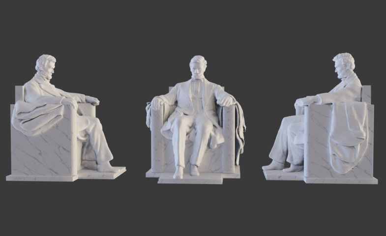3D model Abraham Lincoln Low Poly VR / AR / low-poly | CGTrader