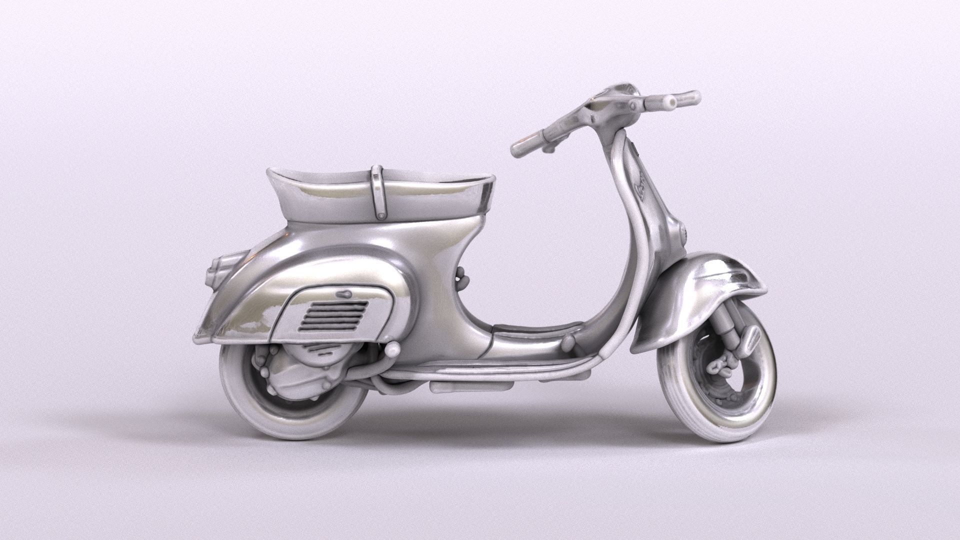 Vespa Key Ring 3D Model 3D model 3D printable | CGTrader
