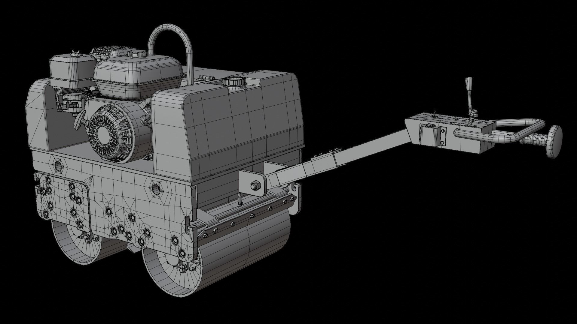 Road Roller 3D model | CGTrader