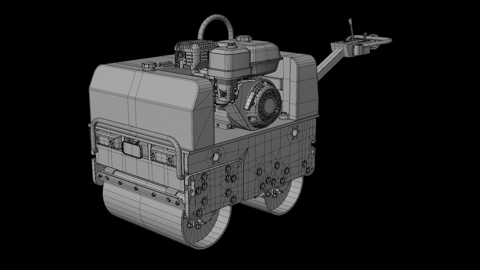 Road Roller 3D model | CGTrader