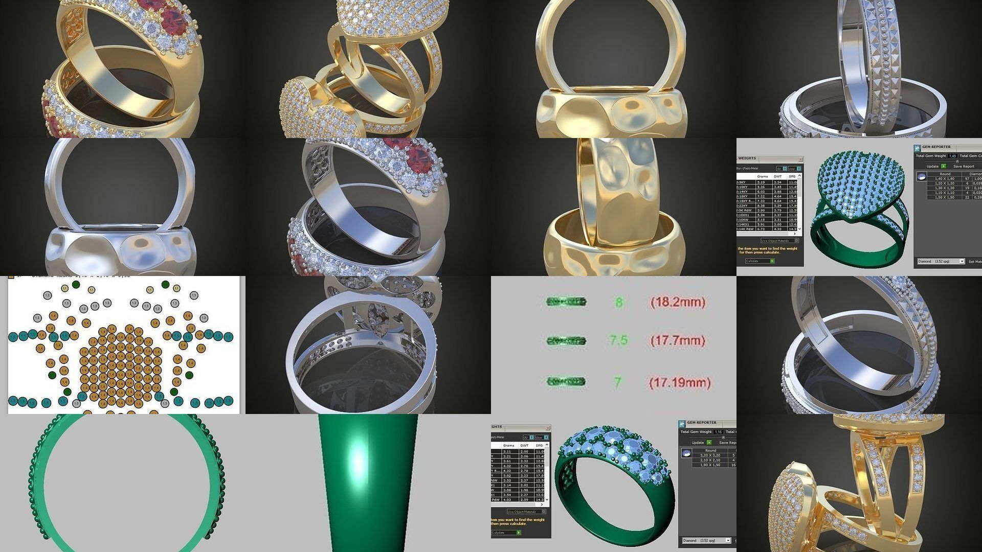 7My 20 Beautiful and graceful 3d printable ring models 3D Model ...