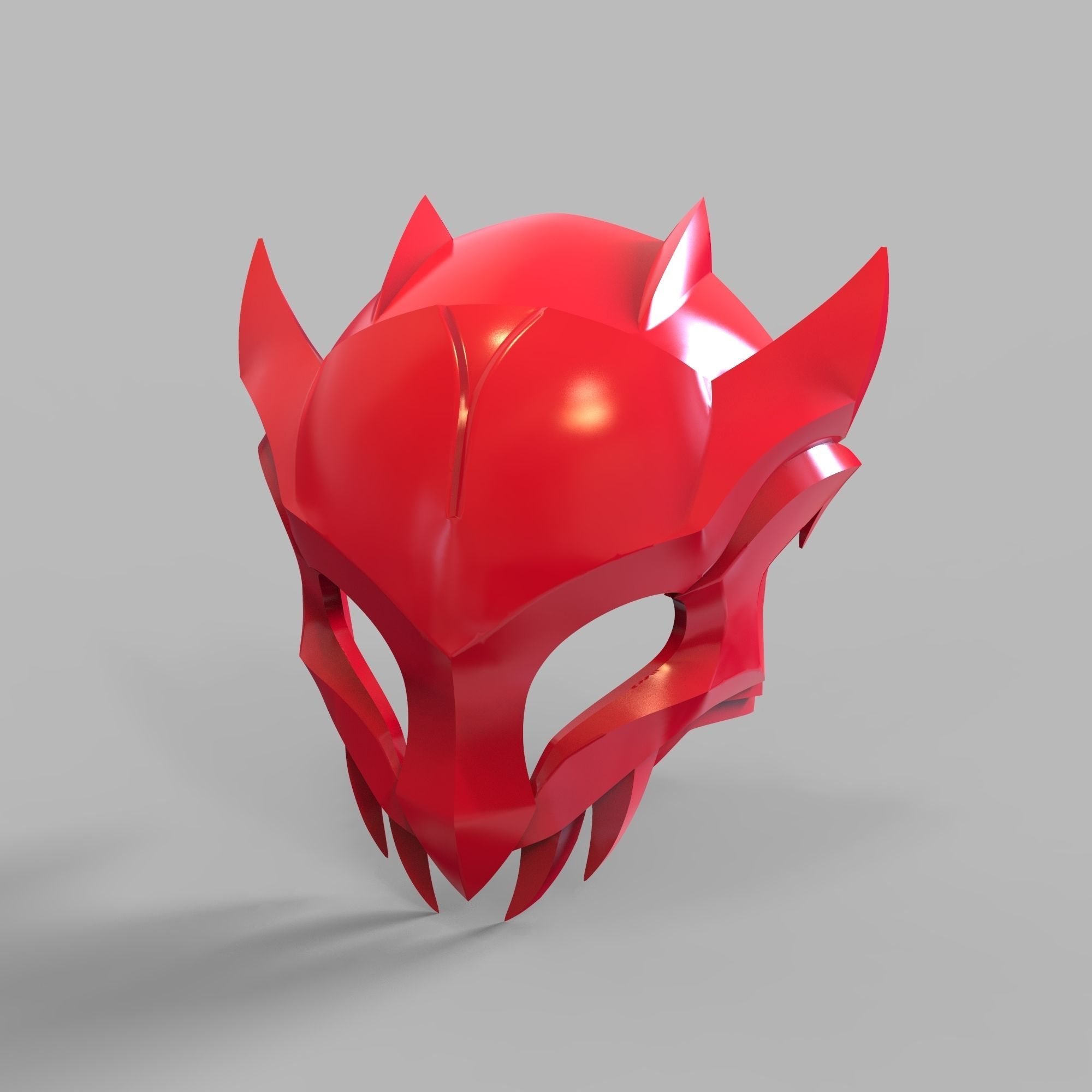 Red Claw Halloween Full Wearable Mask with Teeth 3D model 3D printable ...
