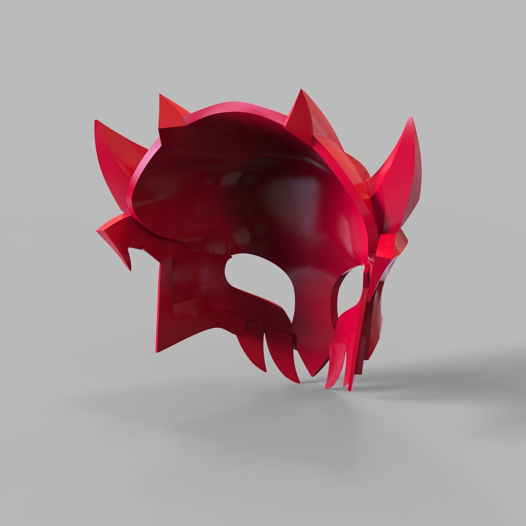 Red Claw Halloween Full Wearable Mask with Teeth 3D model 3D printable ...