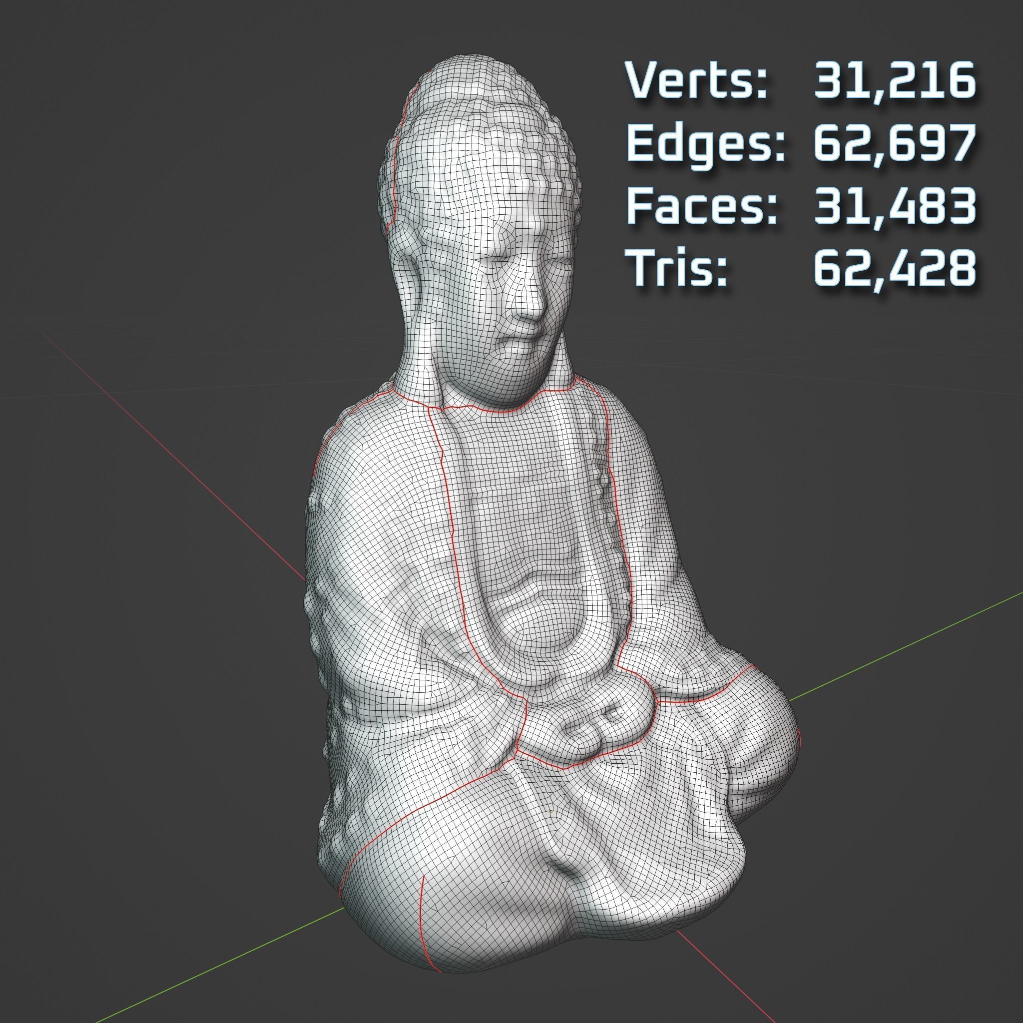 3D model Buddha Metal Sculpture - 3D Scan VR / AR / low-poly | CGTrader