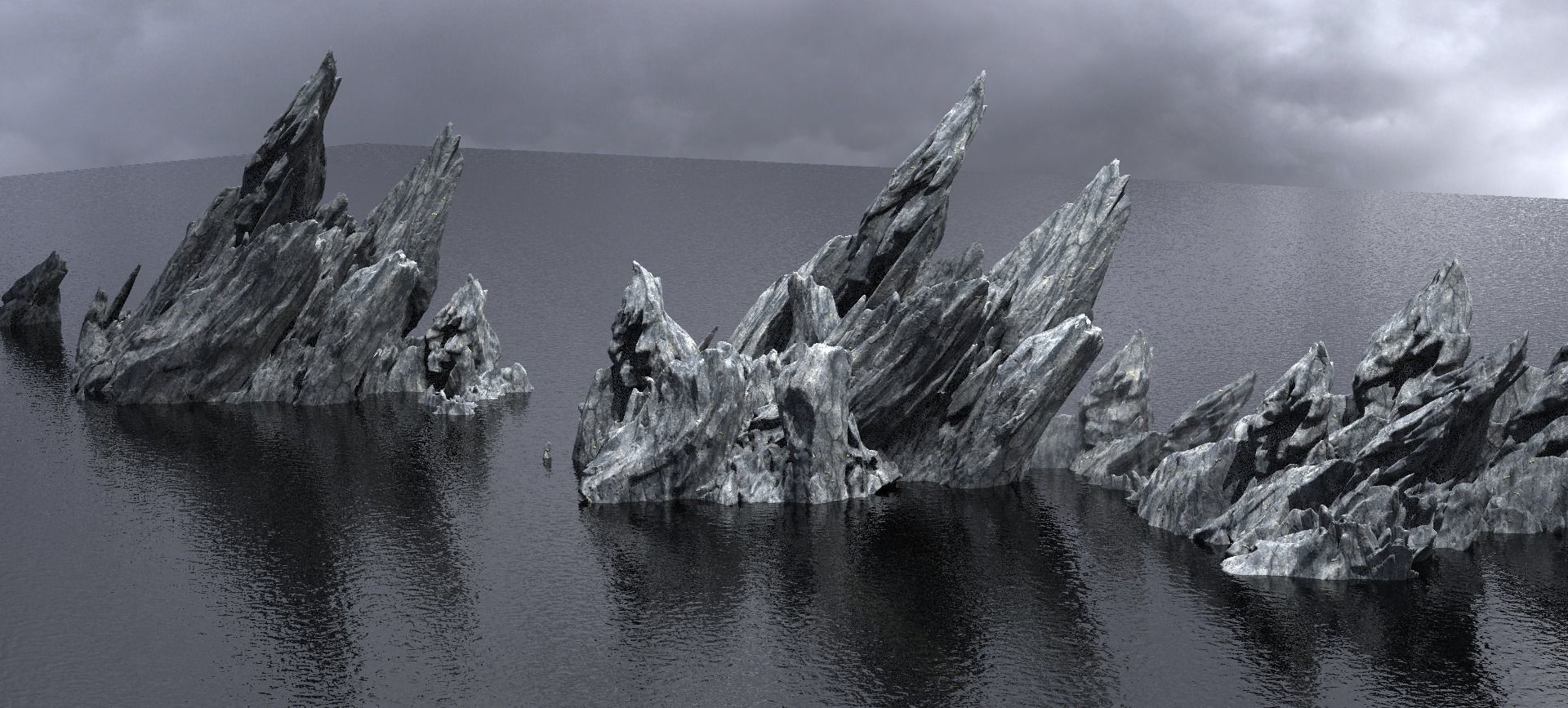 Sharp Ocean Rock Collection 1 3D model | CGTrader