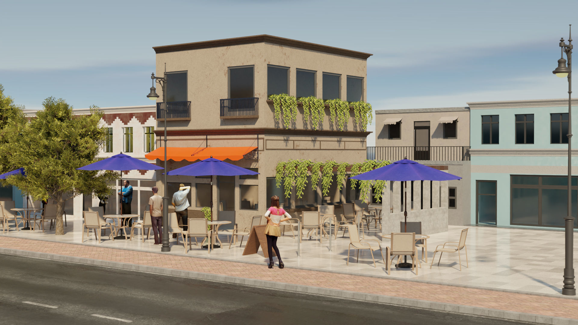 3D Environment of Small Town 3D model | CGTrader