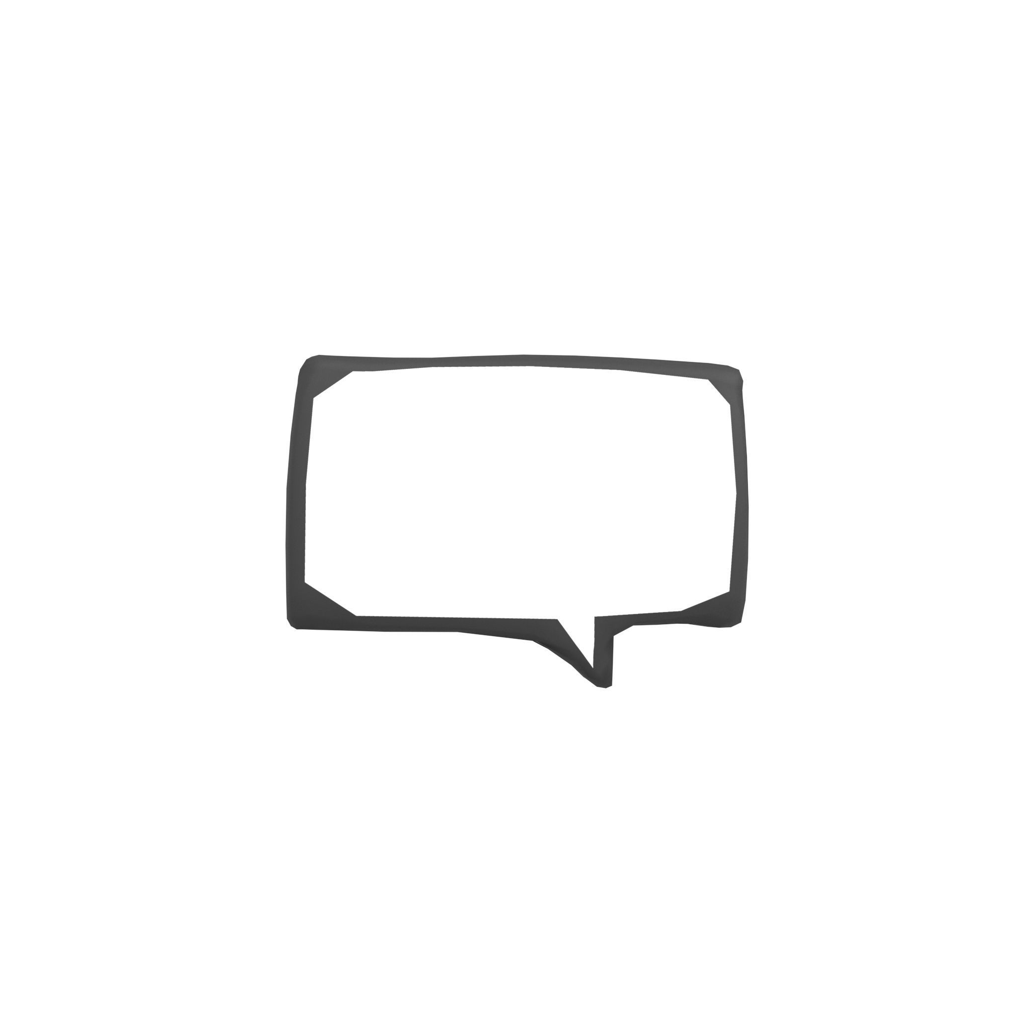 3D model Speech Balloon v8 001 VR / AR / low-poly | CGTrader