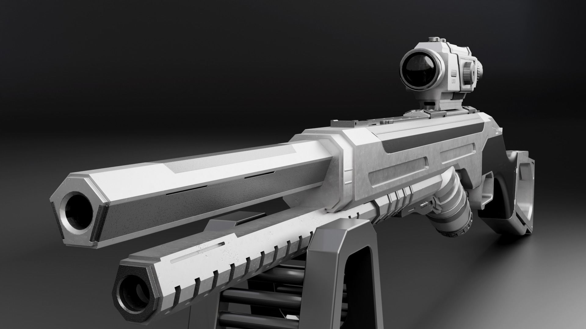 Sci-Fi Rifles Game Asset 3D Model 3D model | CGTrader