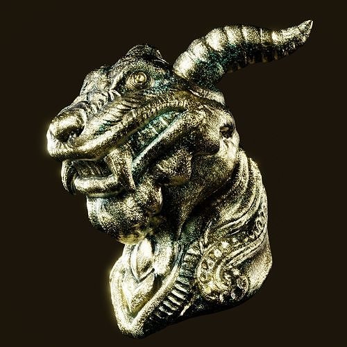 Monster head 3D model | CGTrader