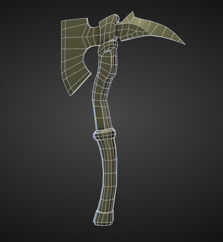 3D model AXE5 high and low poly VR / AR / low-poly | CGTrader
