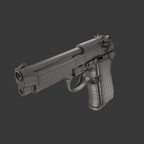 3D model T75 pistol VR / AR / low-poly | CGTrader