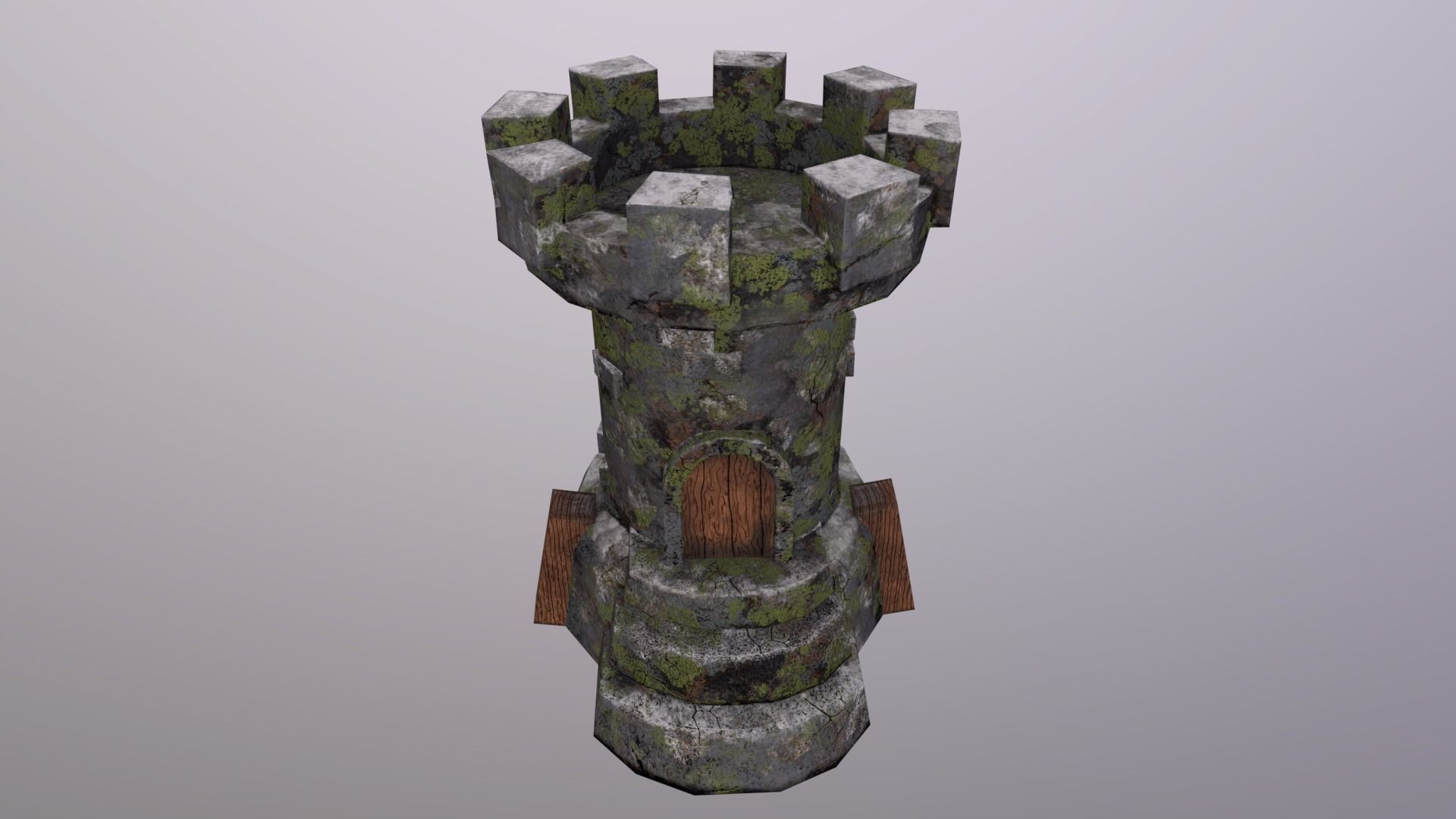 3D model Old Tower for game VR / AR / low-poly | CGTrader