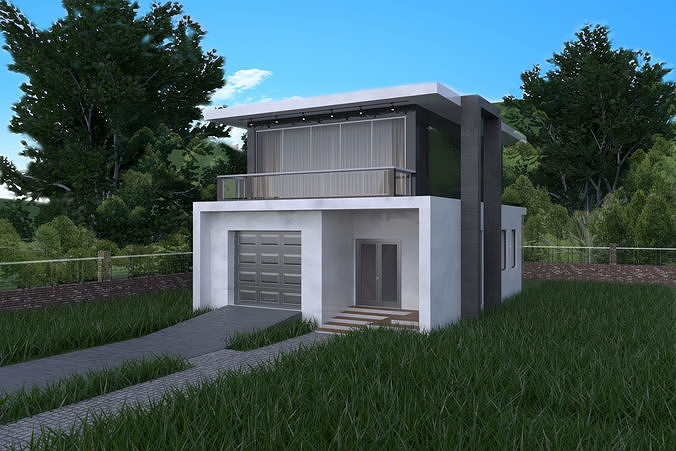 ESTATE HOUSE free VR / AR / low-poly 3D model | CGTrader