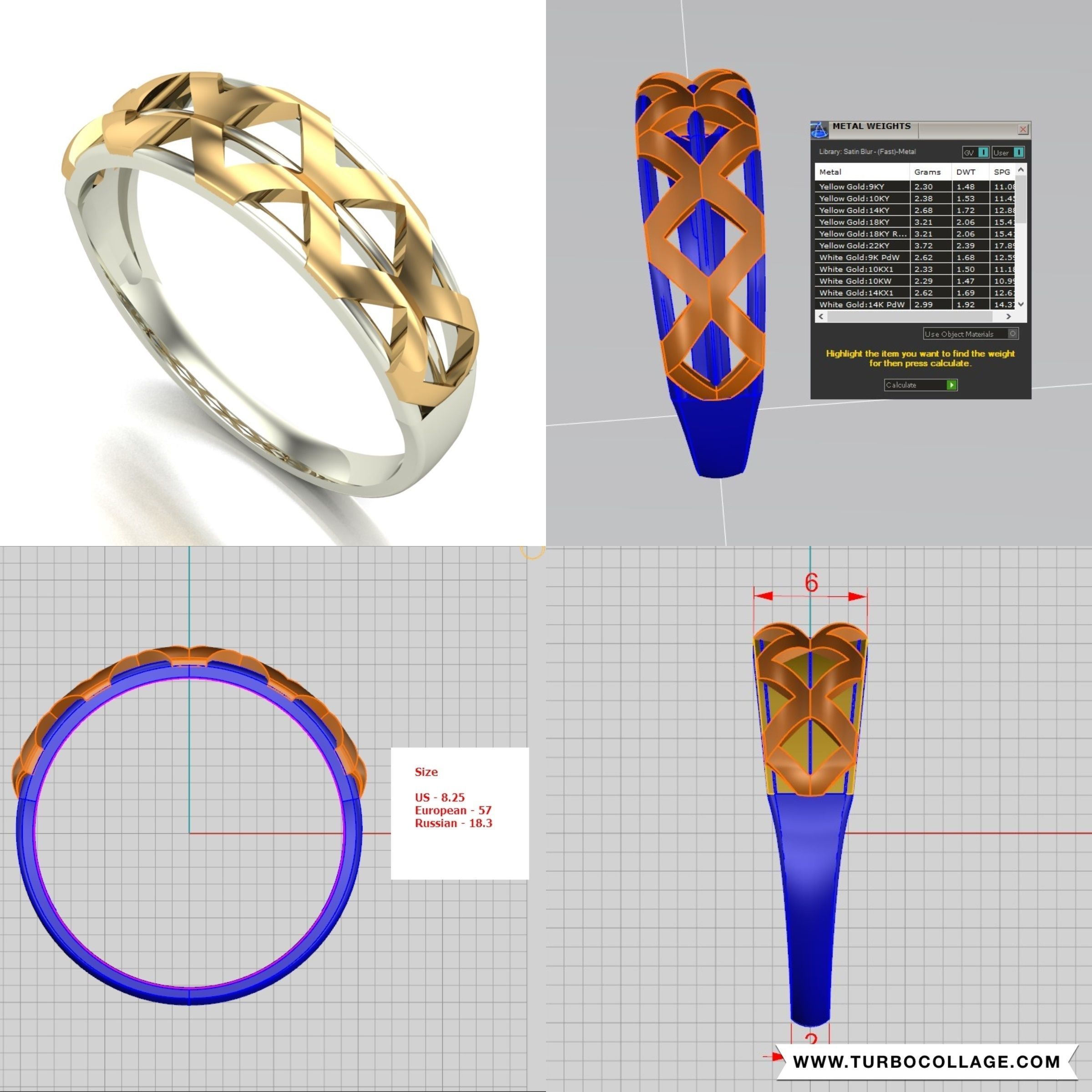 Huge collection of designed rings for manufacturing - 60 pieces 3D ...