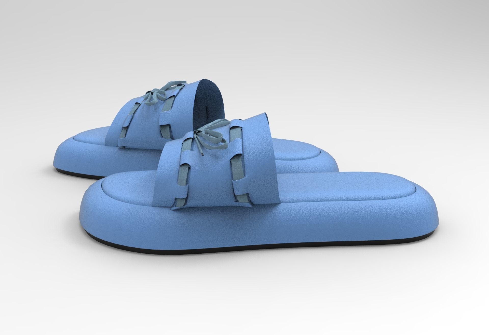 3D model Printed Bow Sandals VR / AR / low-poly | CGTrader