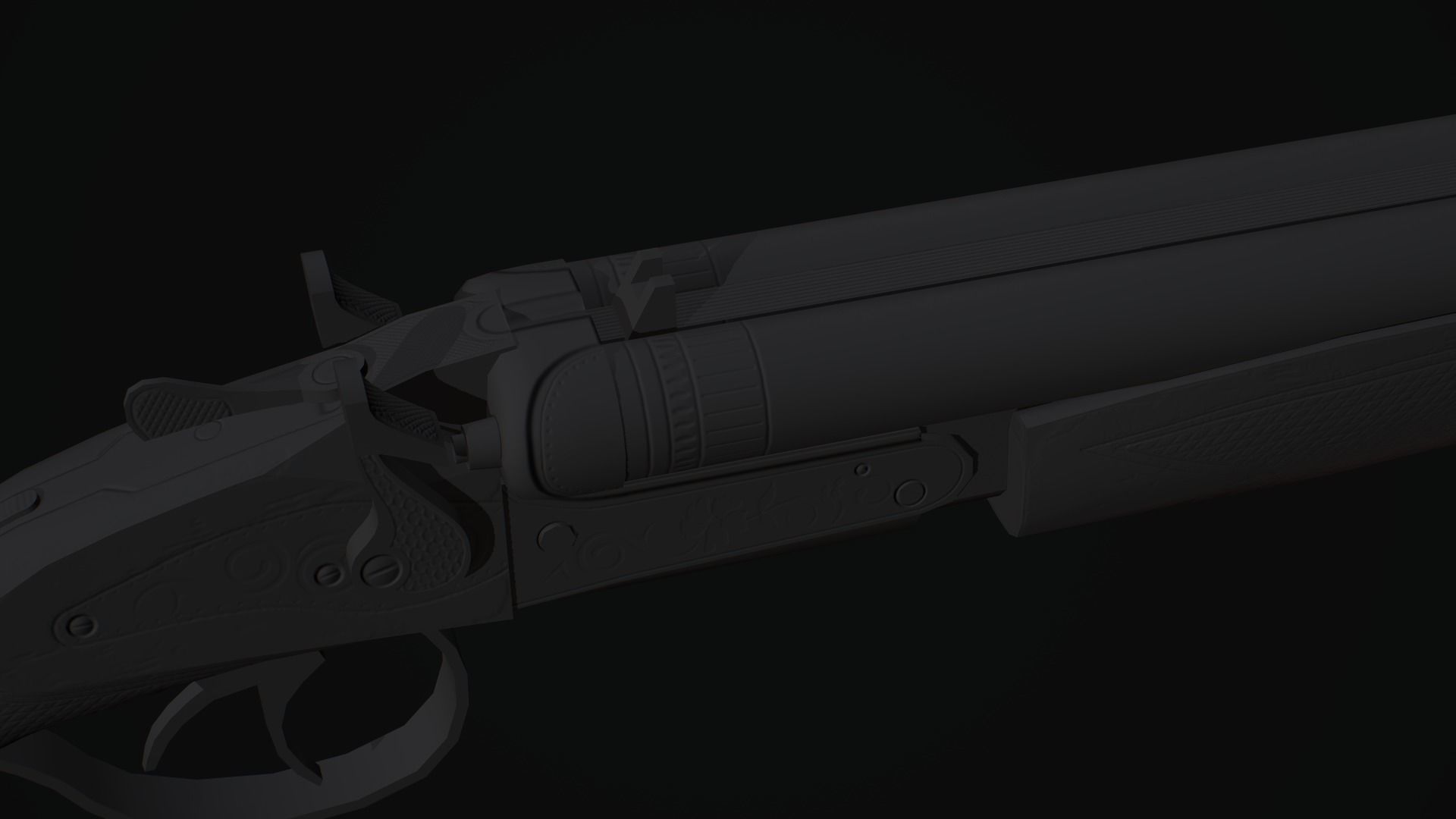 3D model Double Barrel Shotgun - PBR Game Ready VR / AR / low-poly ...