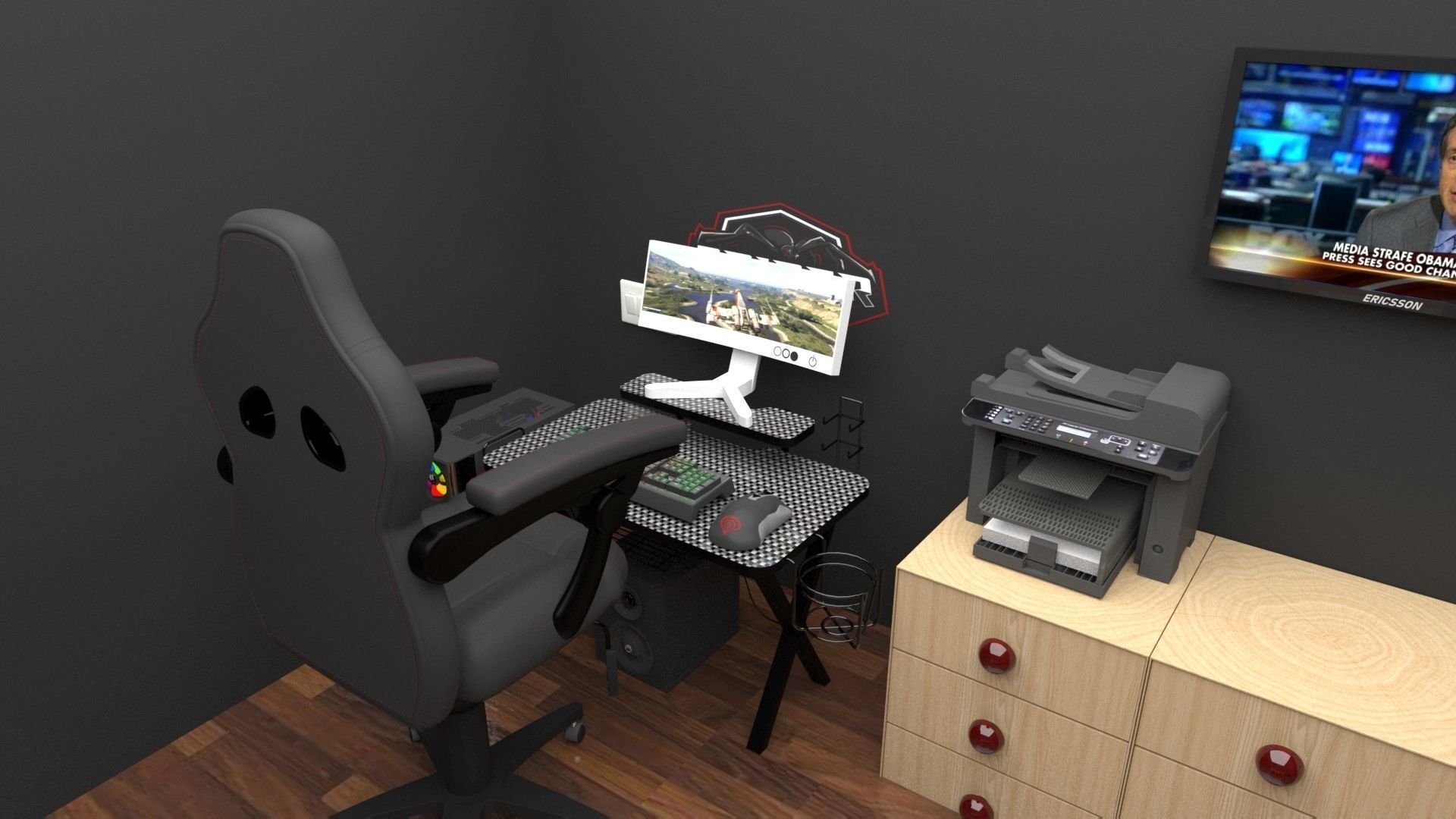 Computer Room 3D model | CGTrader