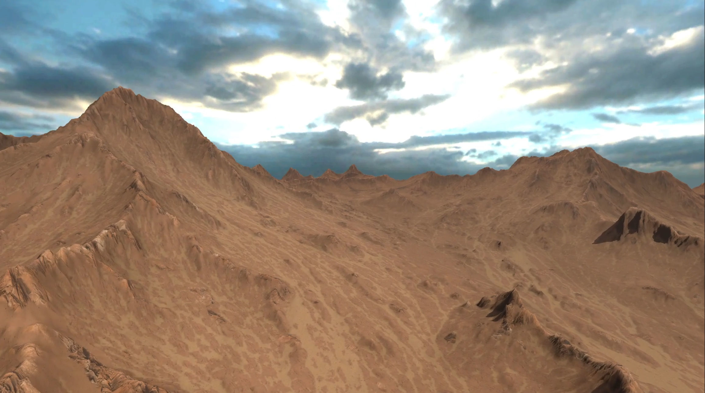 unity desert terrain 3D model | CGTrader