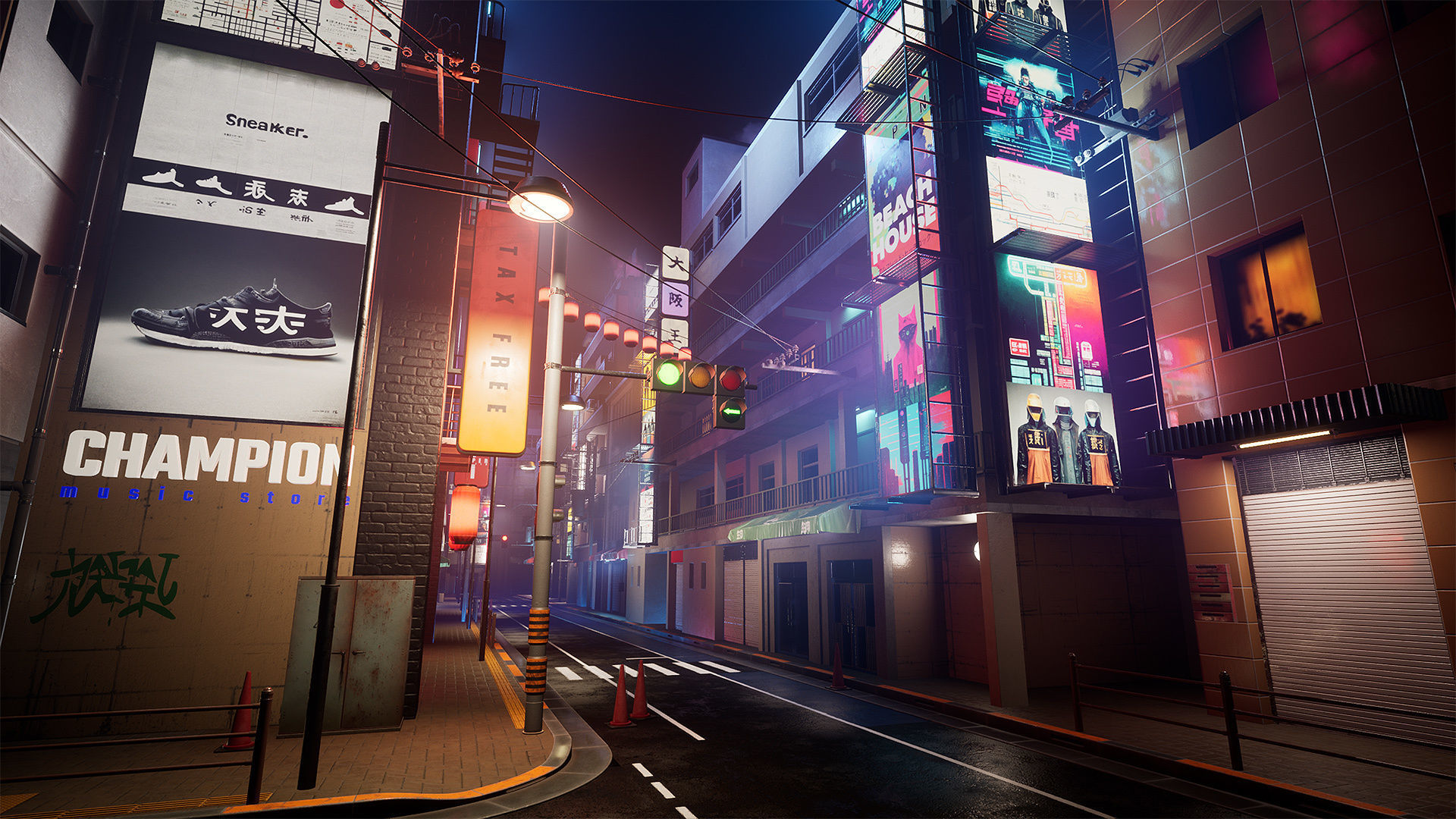 3D model Tokyo street Part 1 VR / AR / low-poly | CGTrader