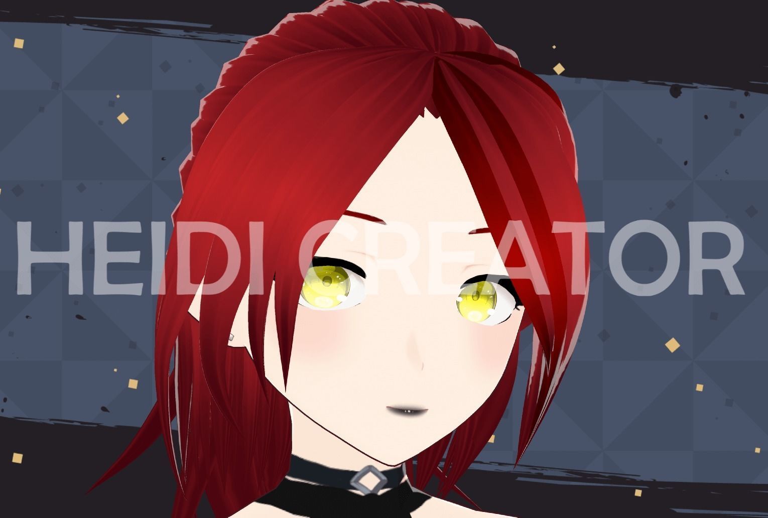 3D model Gothic Vroid 3D Female Vtubing Model VR / AR / low-poly | CGTrader