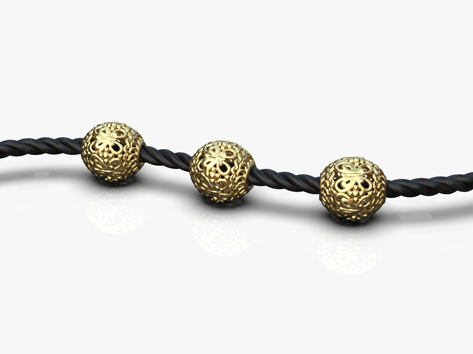 10 Spherical beads 3D model 3D printable | CGTrader