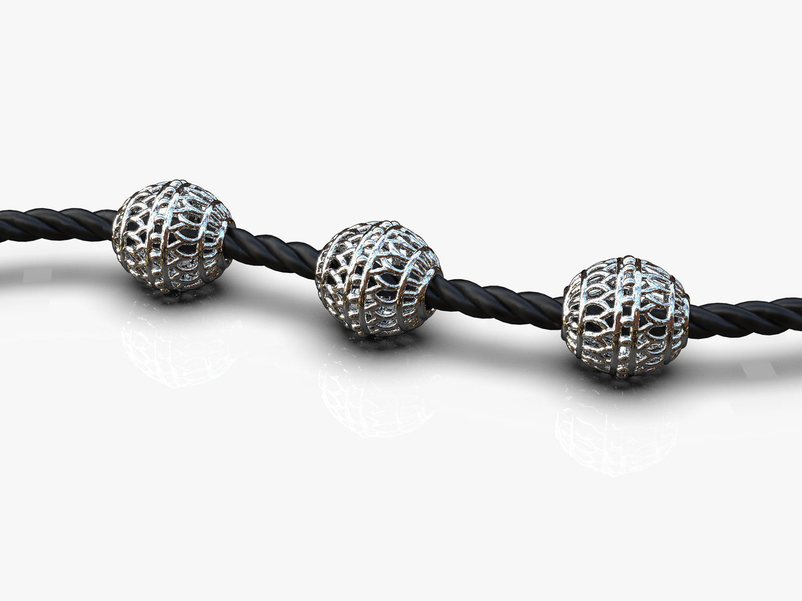 10 Spherical beads 3D model 3D printable | CGTrader