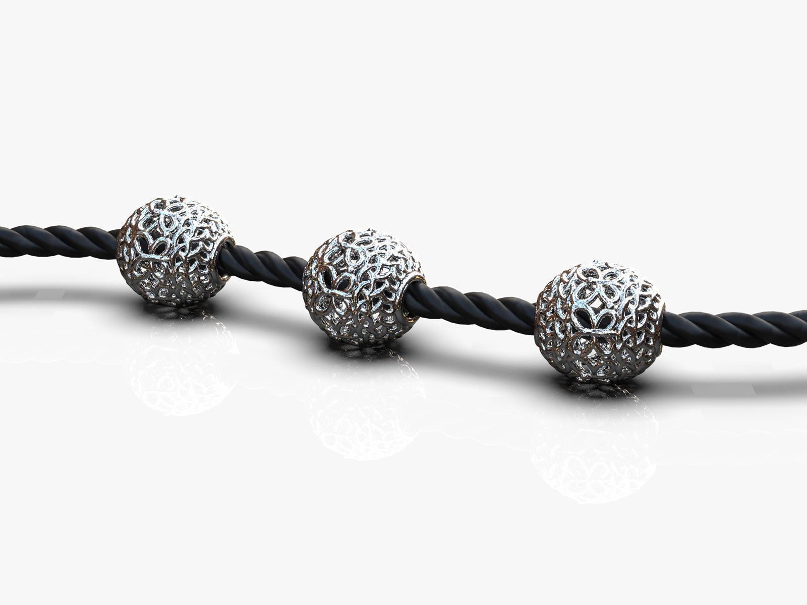 10 Spherical beads 3D model 3D printable | CGTrader