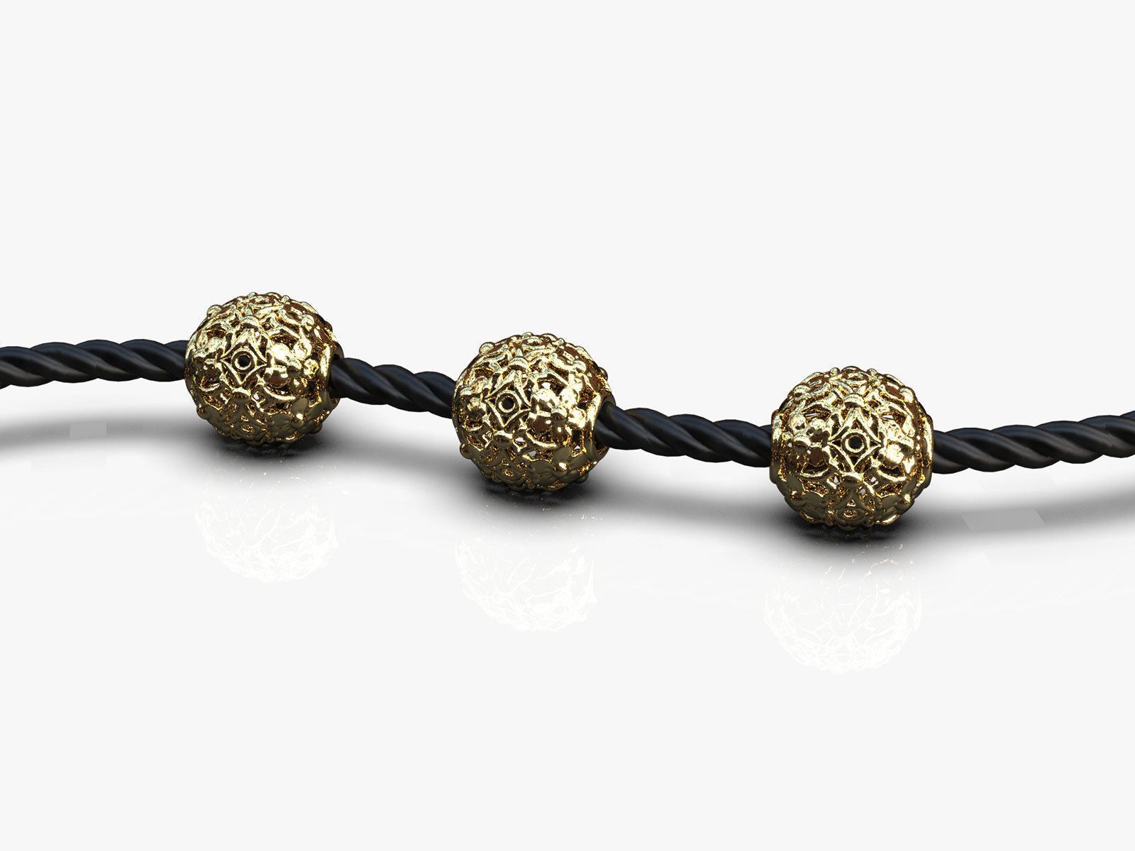 10 Spherical beads 3D model 3D printable | CGTrader