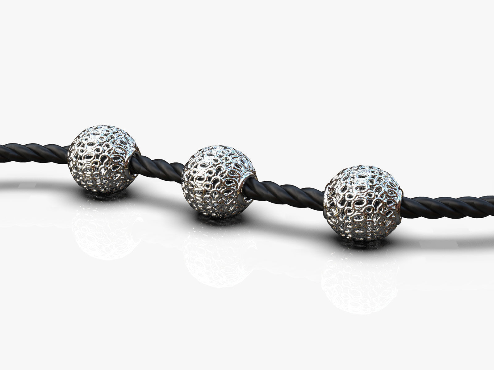 10 Spherical beads 3D model 3D printable | CGTrader