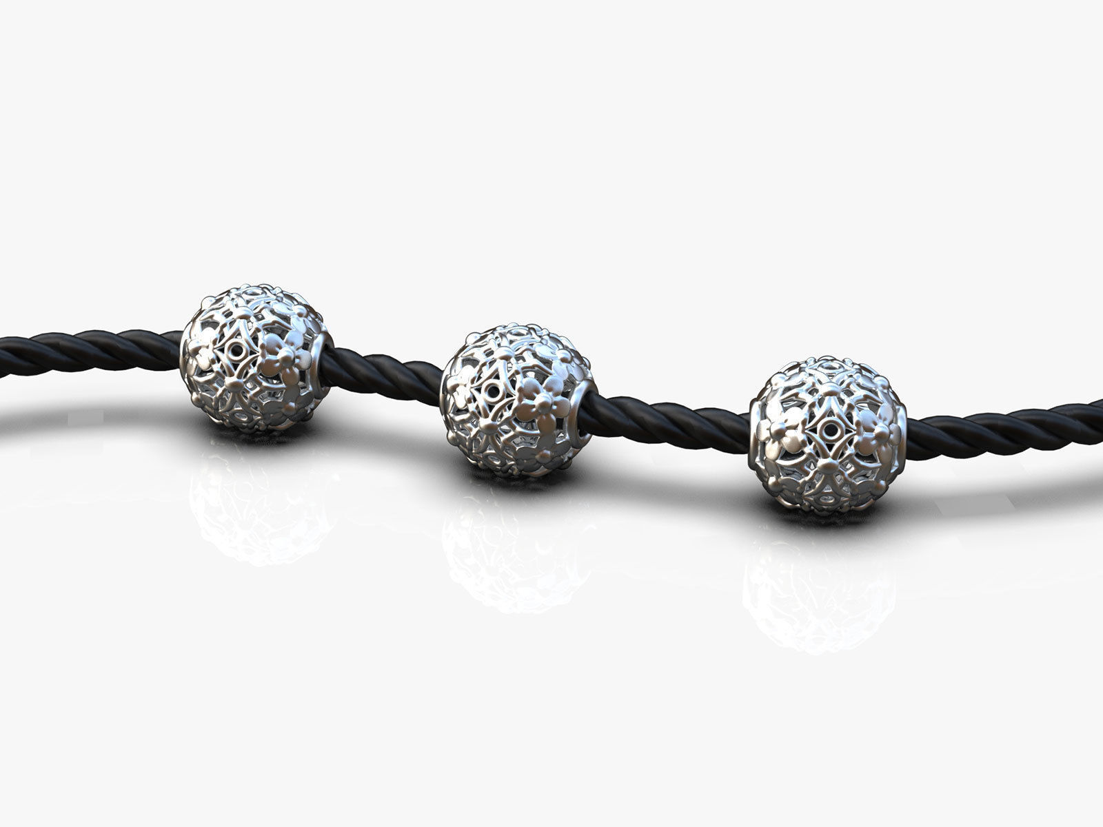 10 Spherical beads 3D model 3D printable | CGTrader
