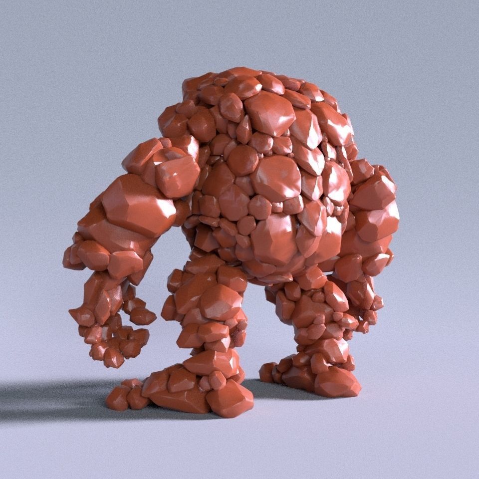 Rock Golem 3D model | CGTrader