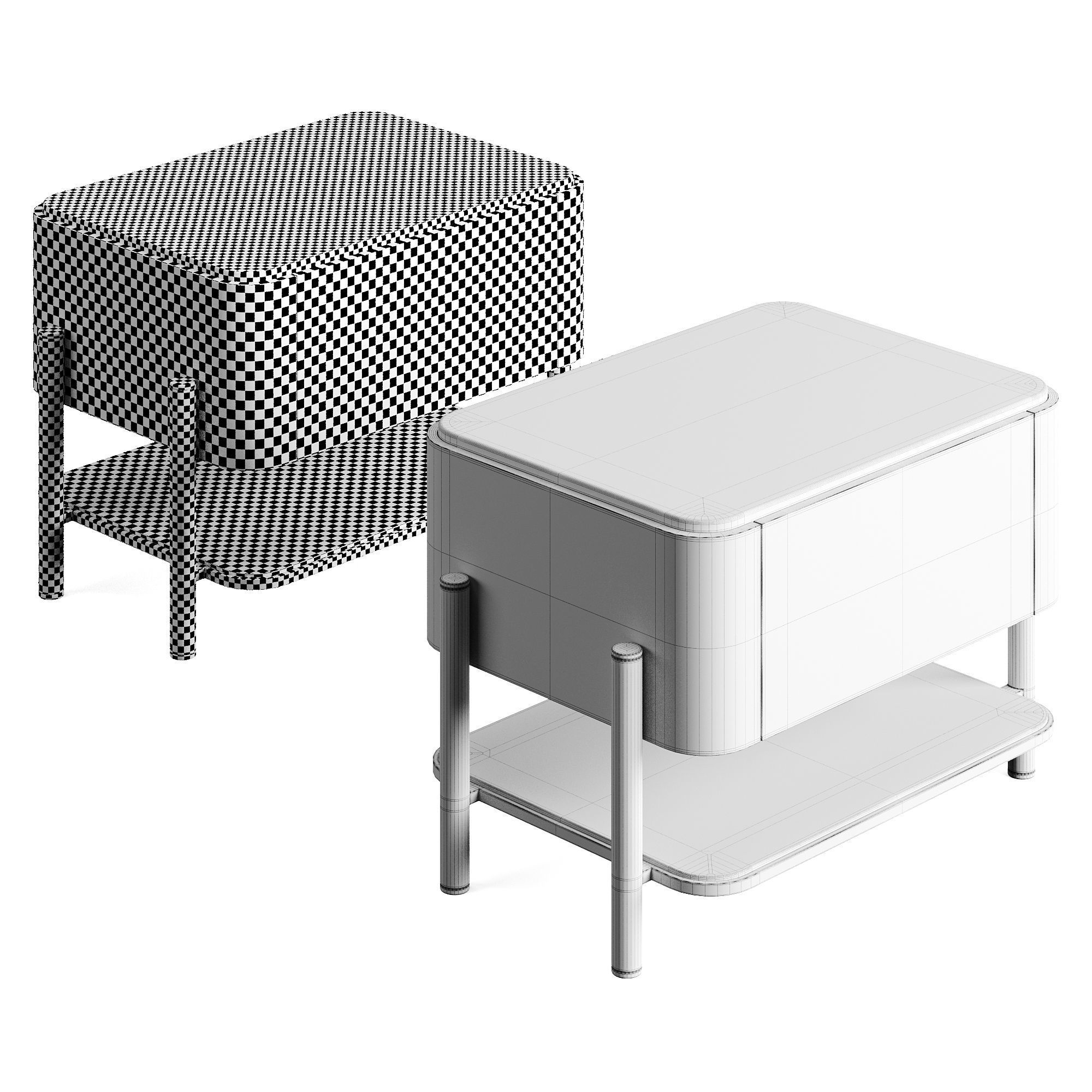 Ana Roque AMAN Bedside Table 3D model | CGTrader