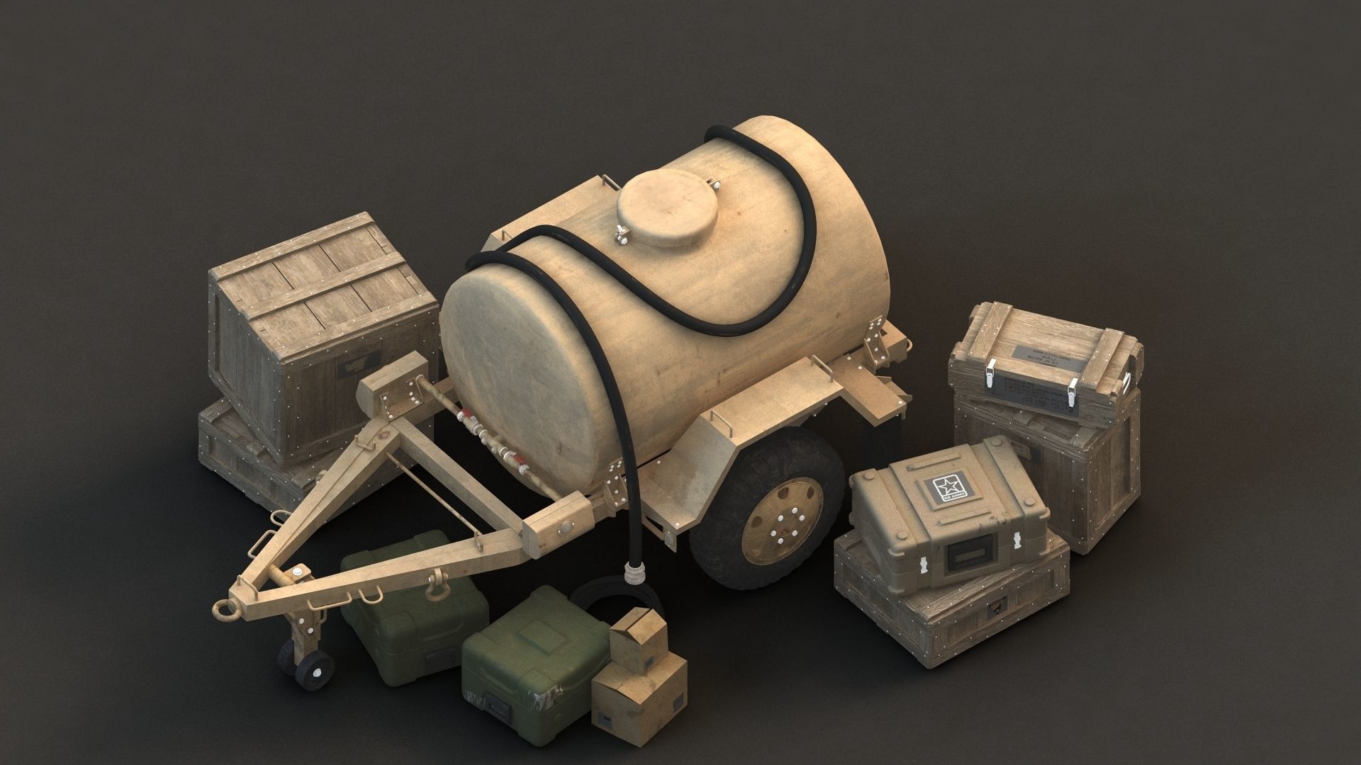 3D model military-assets 02 VR / AR / low-poly | CGTrader