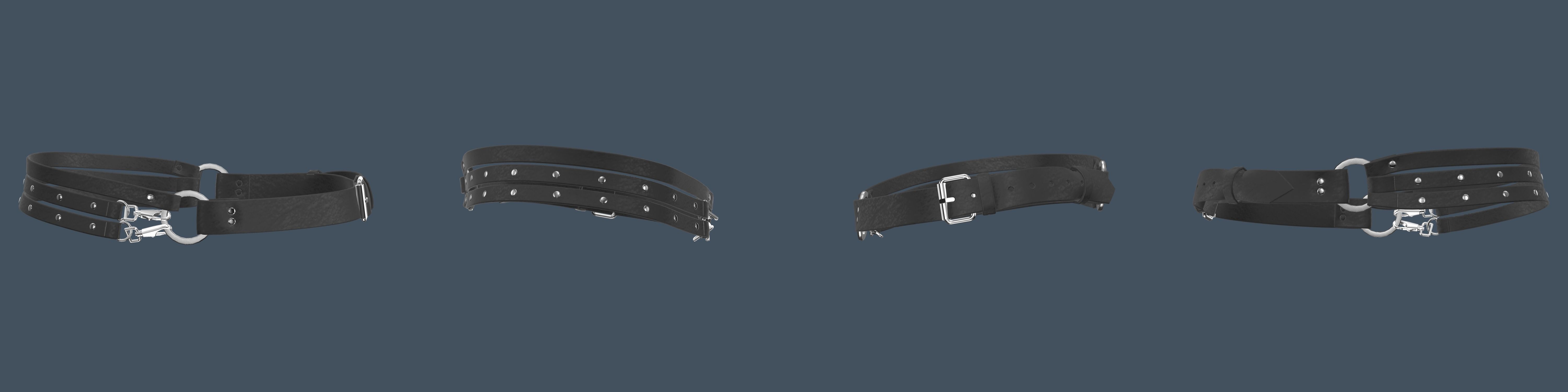 Belts pack 3D model | CGTrader