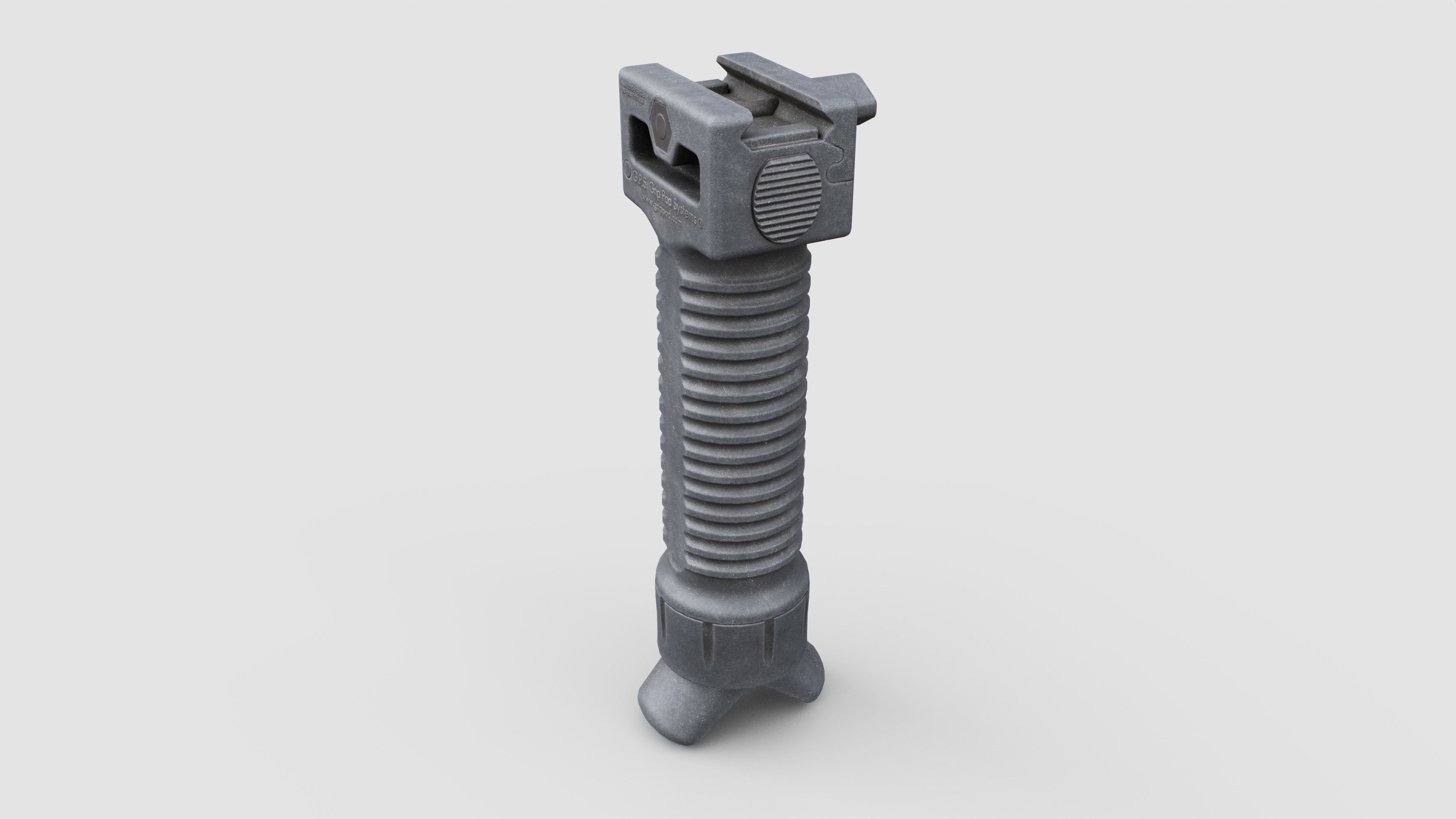 3D model Grip Pod GPS-02 Vertical Grip Bipod VR / AR / low-poly | CGTrader