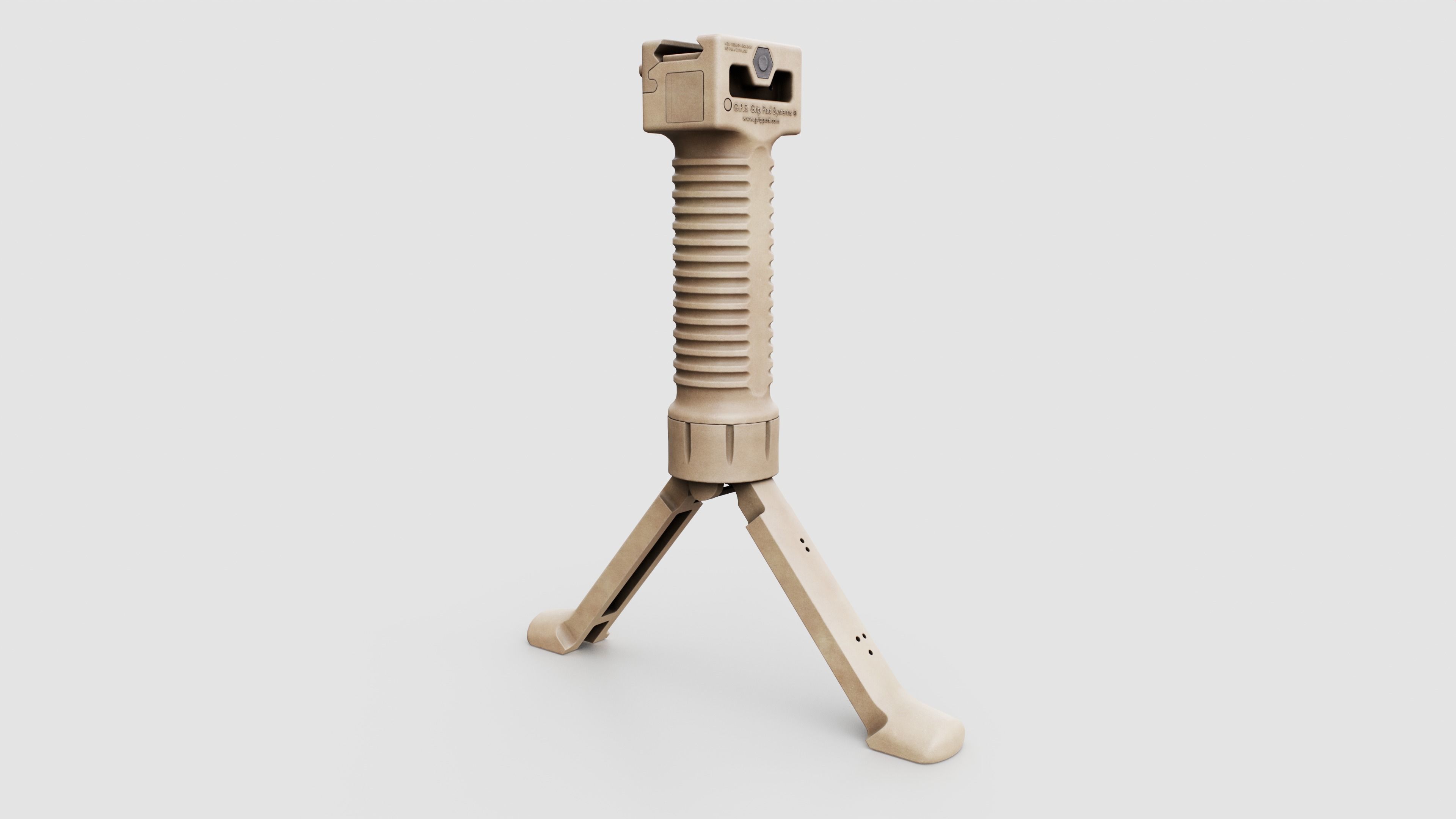 3D model Grip Pod GPS-02 Vertical Grip Bipod VR / AR / low-poly | CGTrader