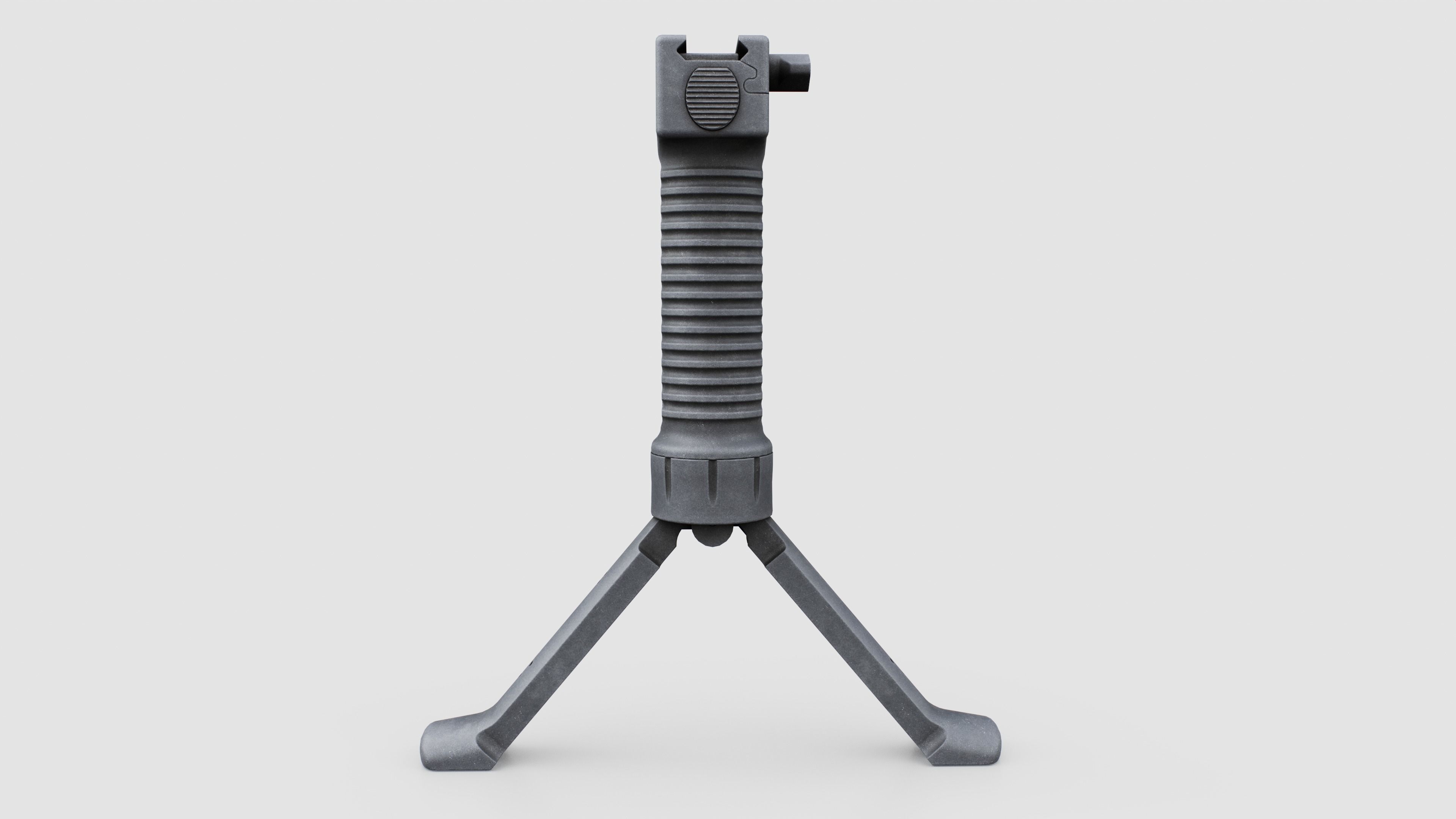 3D model Grip Pod GPS-02 Vertical Grip Bipod VR / AR / low-poly | CGTrader