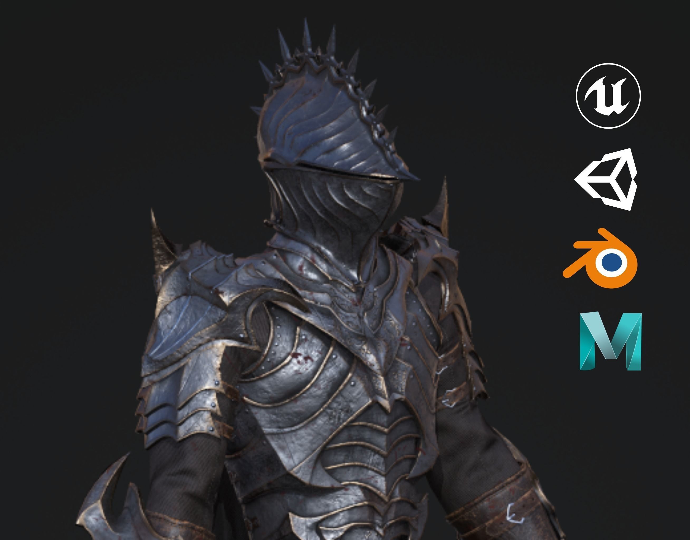 3D model Dark Knight VR / AR / low-poly rigged | CGTrader