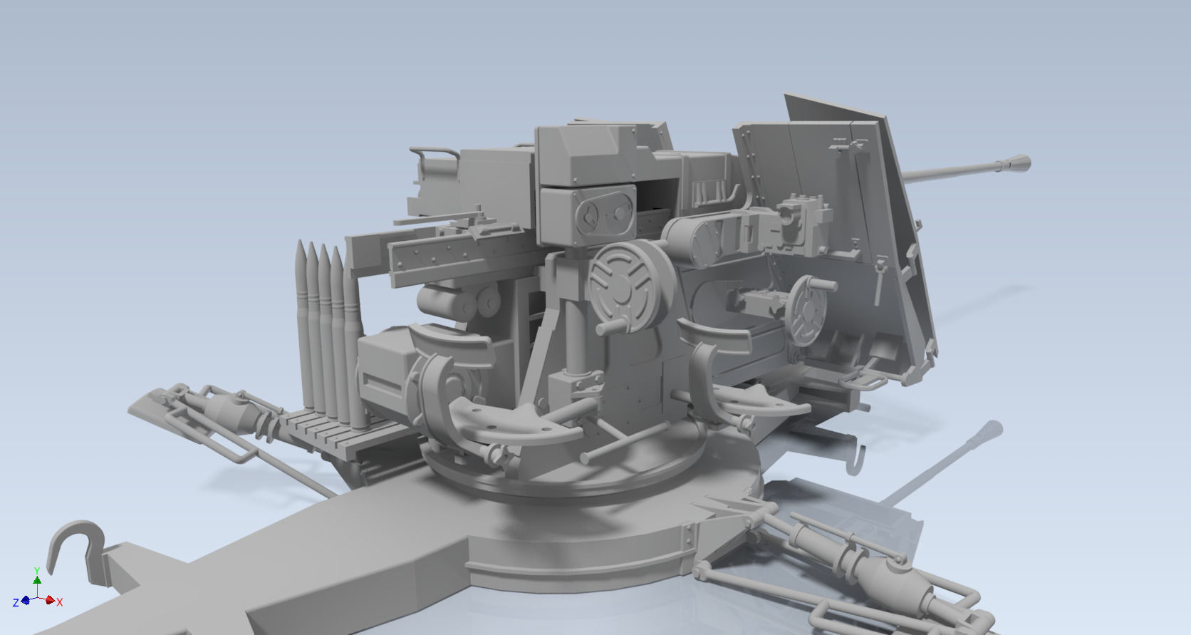 55mm FLAK VG2 GERAT 58 AUTOM FLUGABWEHRKANONE 3D model | CGTrader