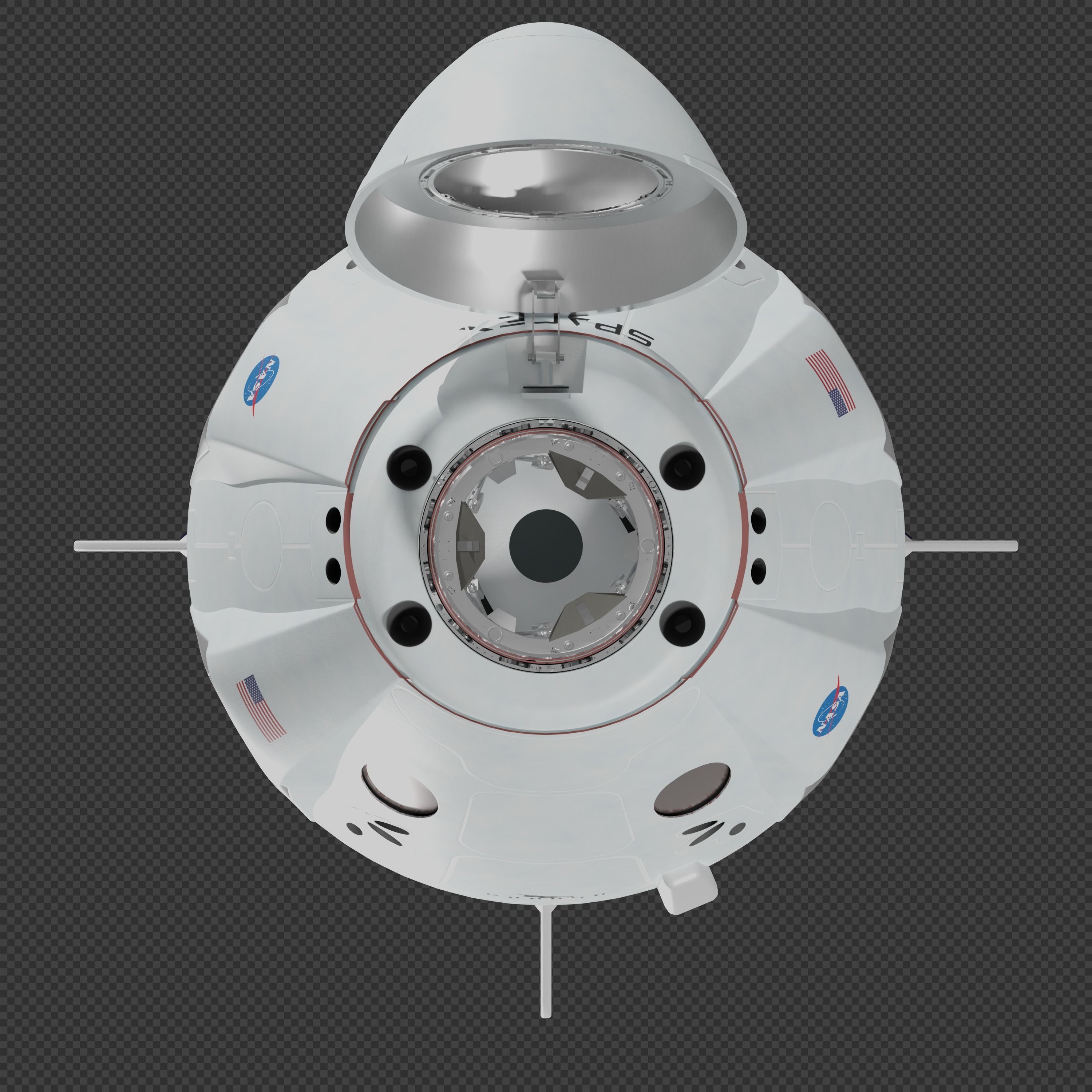 SpaceX Crew Dragon 3D model | CGTrader