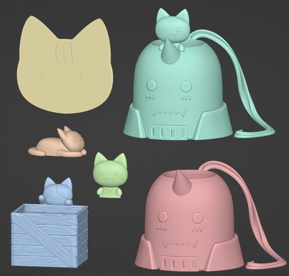 Alphonse Elric Set inspired by Fullmetal Alchemist 3D model 3D ...
