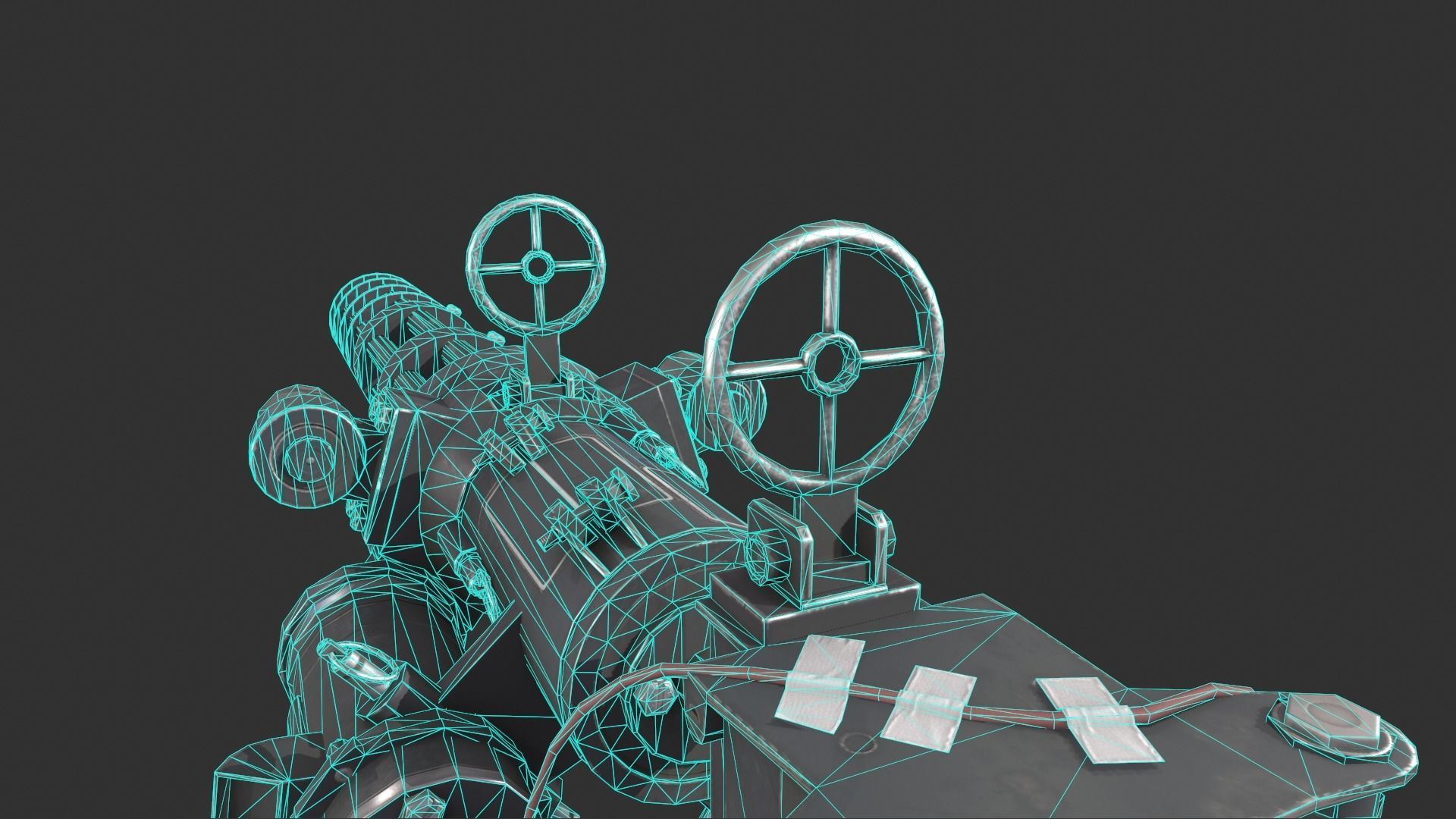 3D model Gatling Gun VR / AR / low-poly | CGTrader