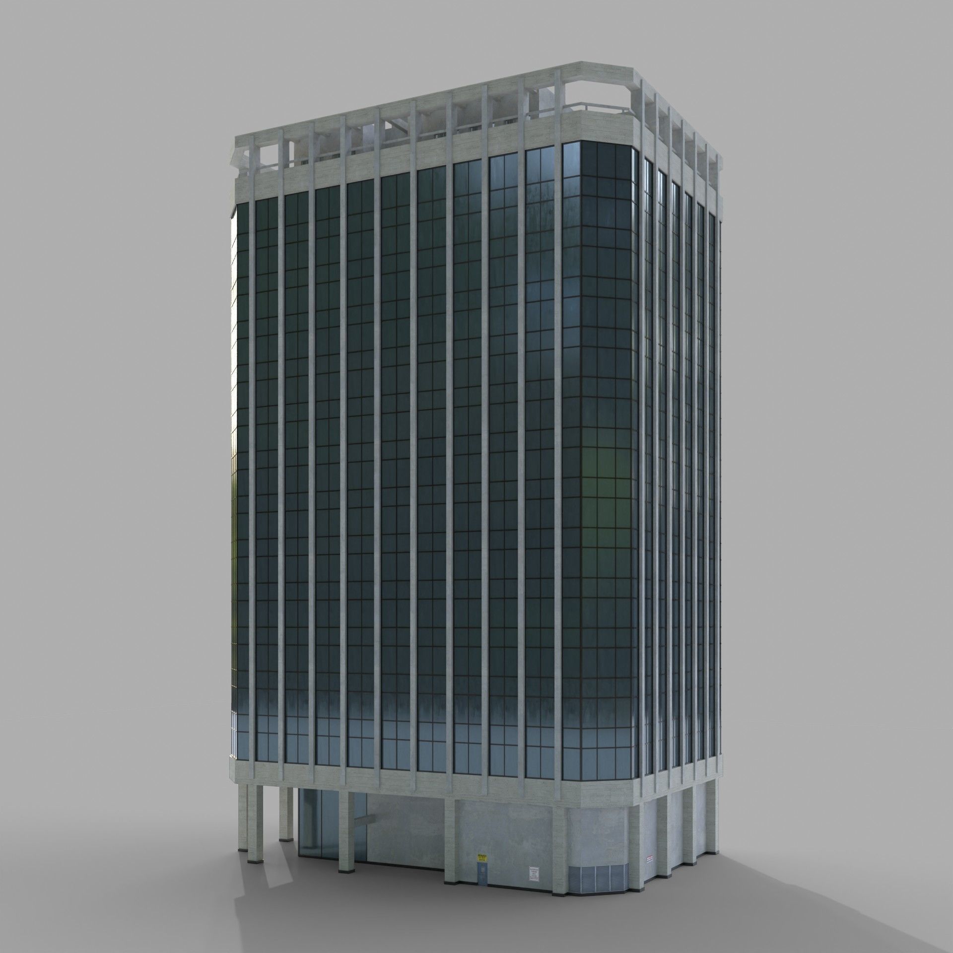 3D model Highrise office building A VR / AR / low-poly | CGTrader