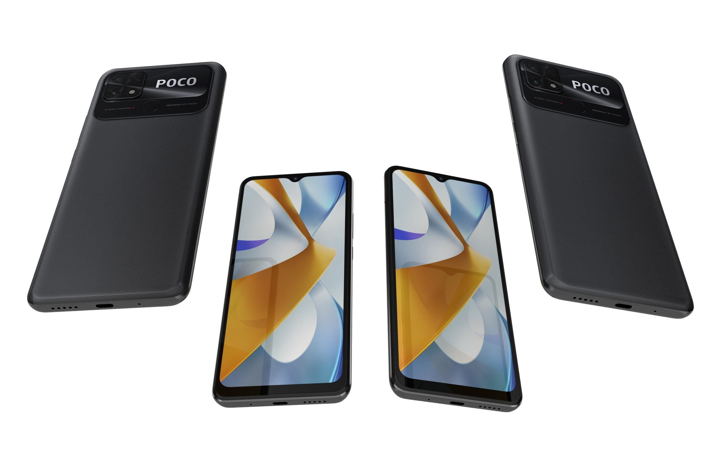 Xiaomi Poco C40 Black 3D model | CGTrader