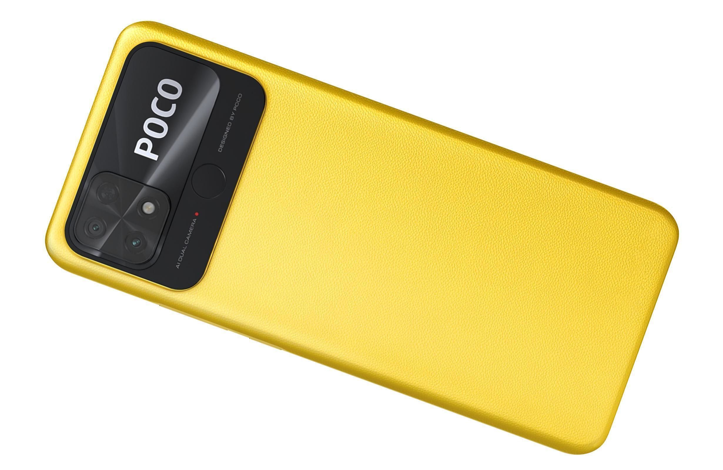 Xiaomi Poco C40 Yellow 3D model | CGTrader