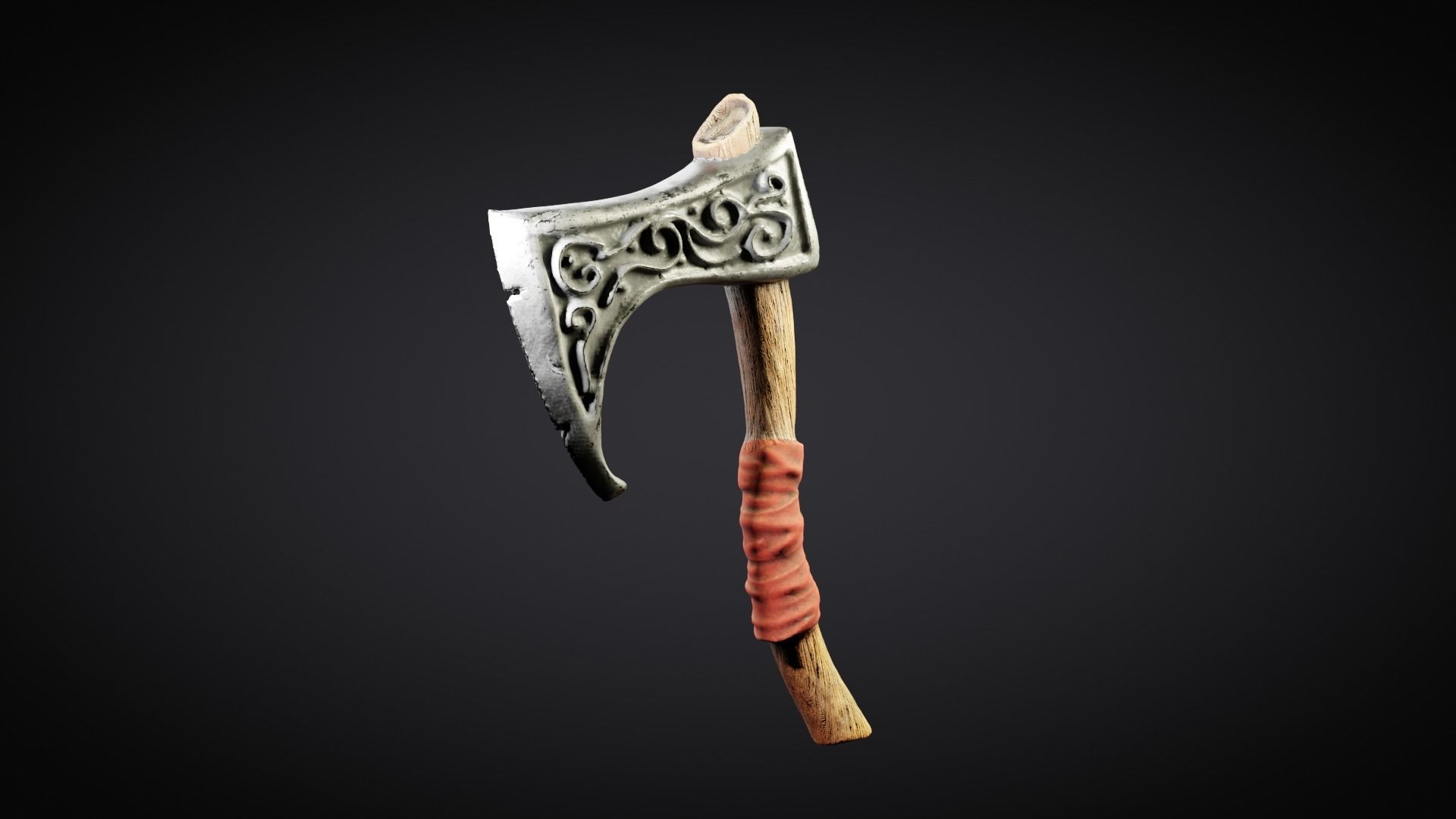 Stylized Viking Axe 3D model | CGTrader