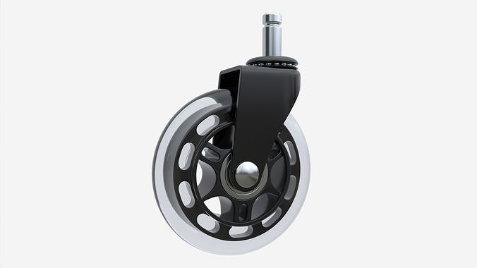 Office chair wheel 3D model | CGTrader